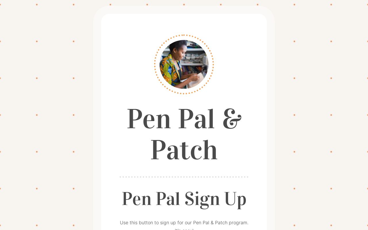 Pen Pal and Patch
